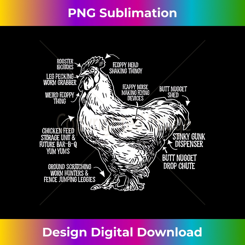 Chicken Anatomy Art Funny Farm Chicken Coop - Sophisticated - Inspire ...