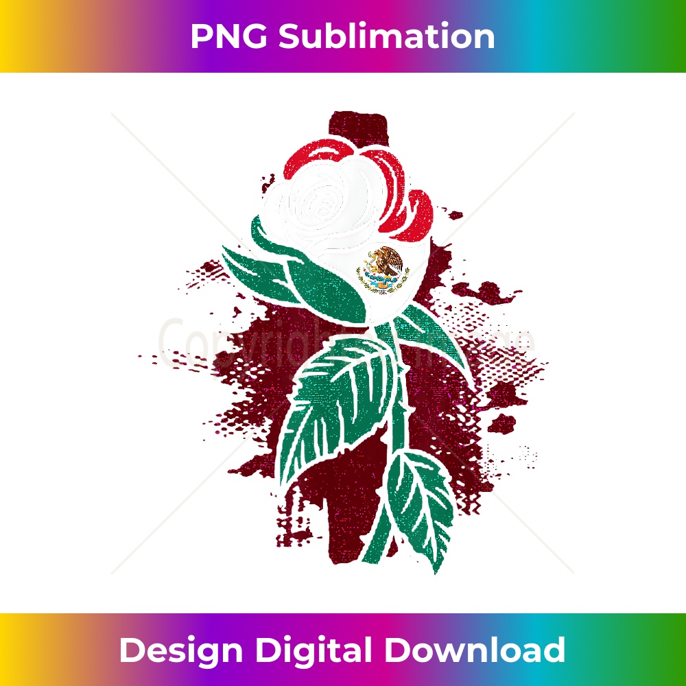 Mexico Rose Flower Mexico Flag Mexican - Sleek Sublimation P | Inspire ...