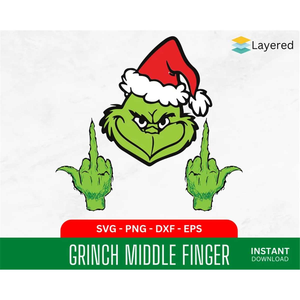 Grinch Middle Finger Svg | Grinch Face | Grinch Finger Svg | - Inspire ...