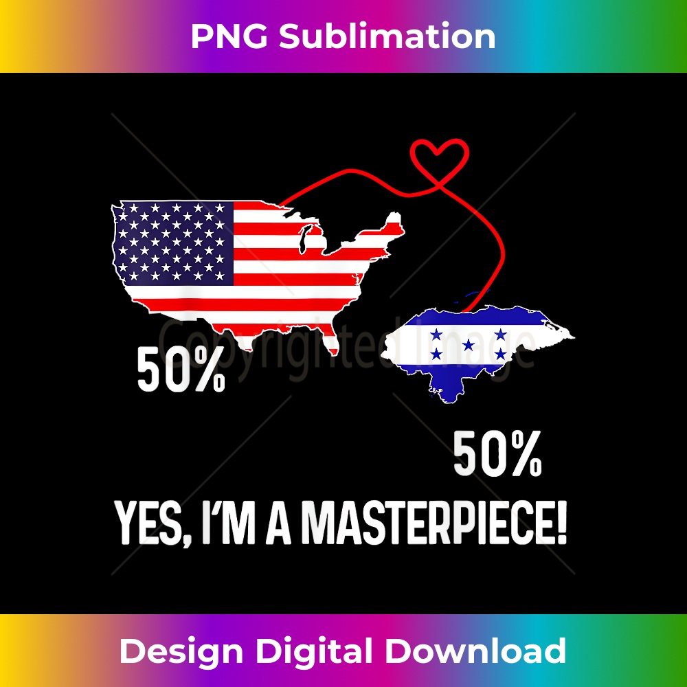 Half American Half Honduran Flag Combined Honduras Catracho | Inspire ...