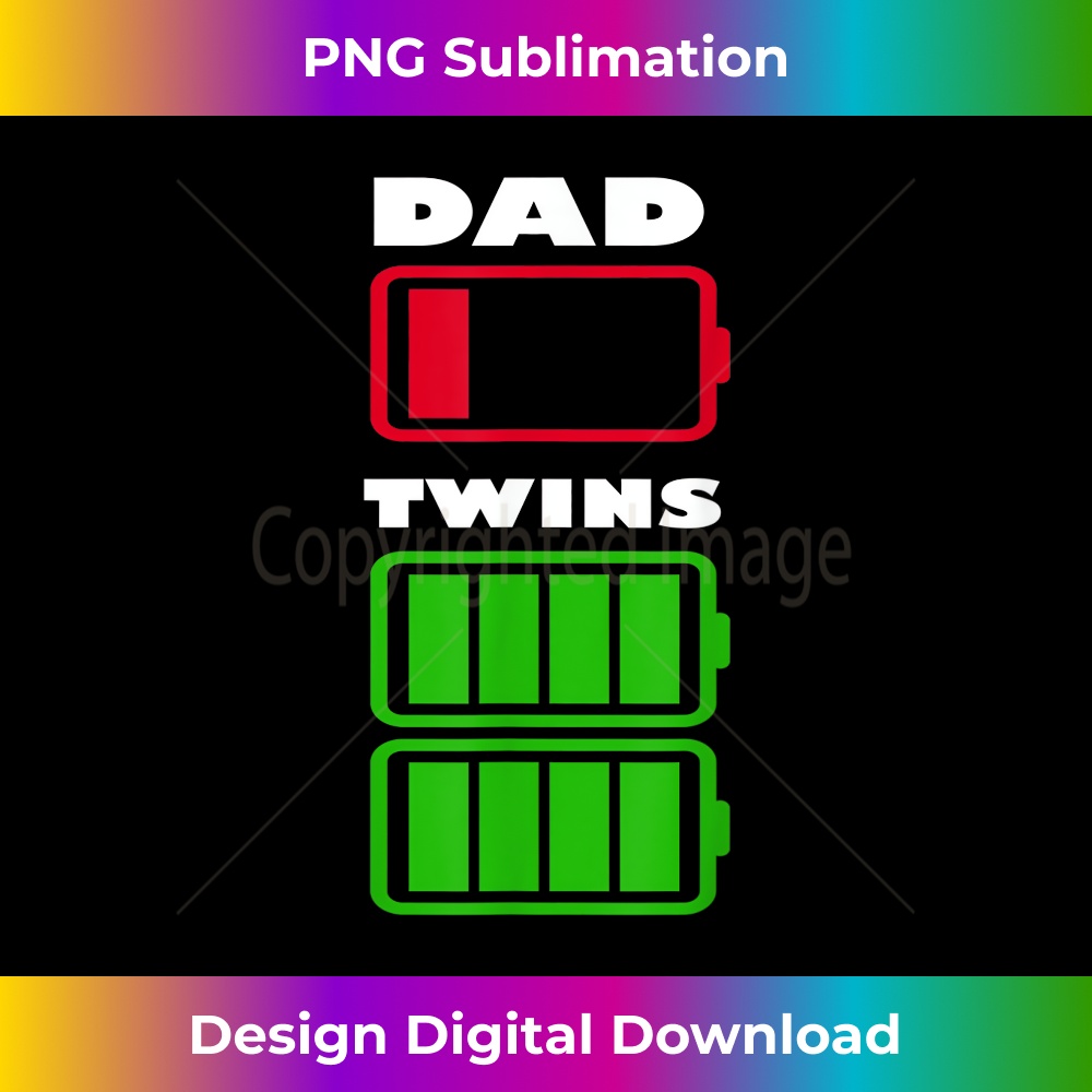 Dad Low Battery Twins Full Charge Funny Father Gift - Artisa | Inspire ...