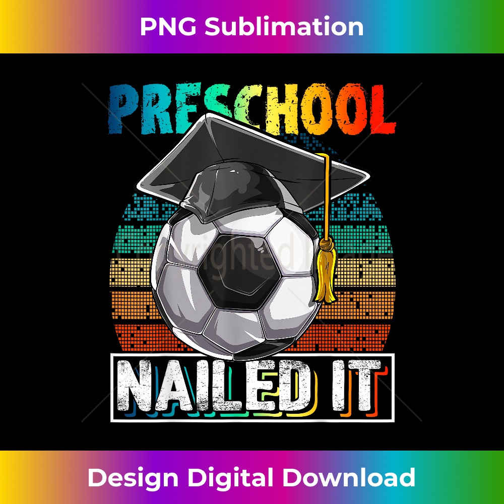 Preschool Nailed It Soccer Ball Graduation Cap Retro Boys - | Inspire ...