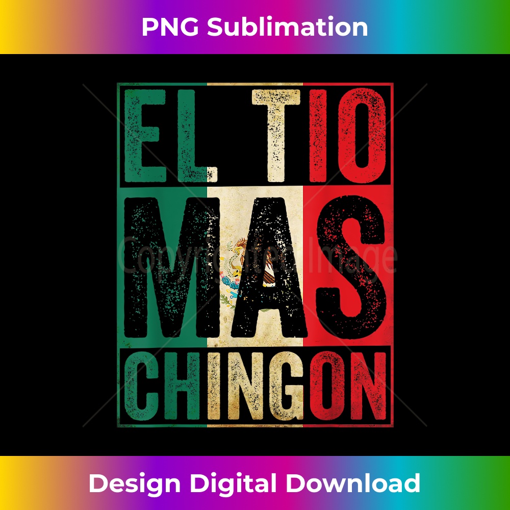 Mens El Tio Mas Chingon Tee Spanish Uncle Fathers Day - Eco- - Inspire ...