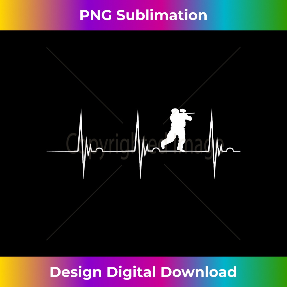 Paintball Player Paintballer Heartbeat EKG Pulse Paint Ball | Inspire ...