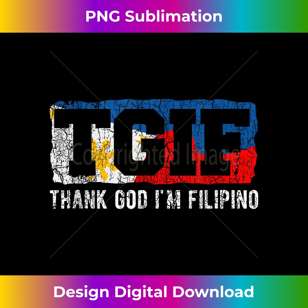 Vintage TGIF Thank God I'm Filipino - Sophisticated PNG Subl | Inspire ...