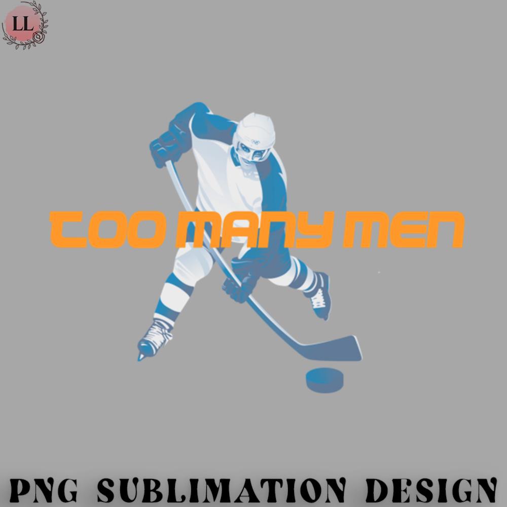 Hockey PNG TOO MANY MEN | Inspire Uplift