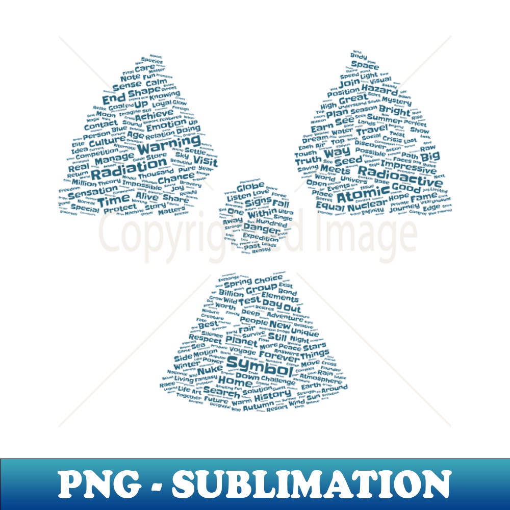 Radiation Symbol Silhouette Shape Text Word Cloud - Decorati | Inspire ...