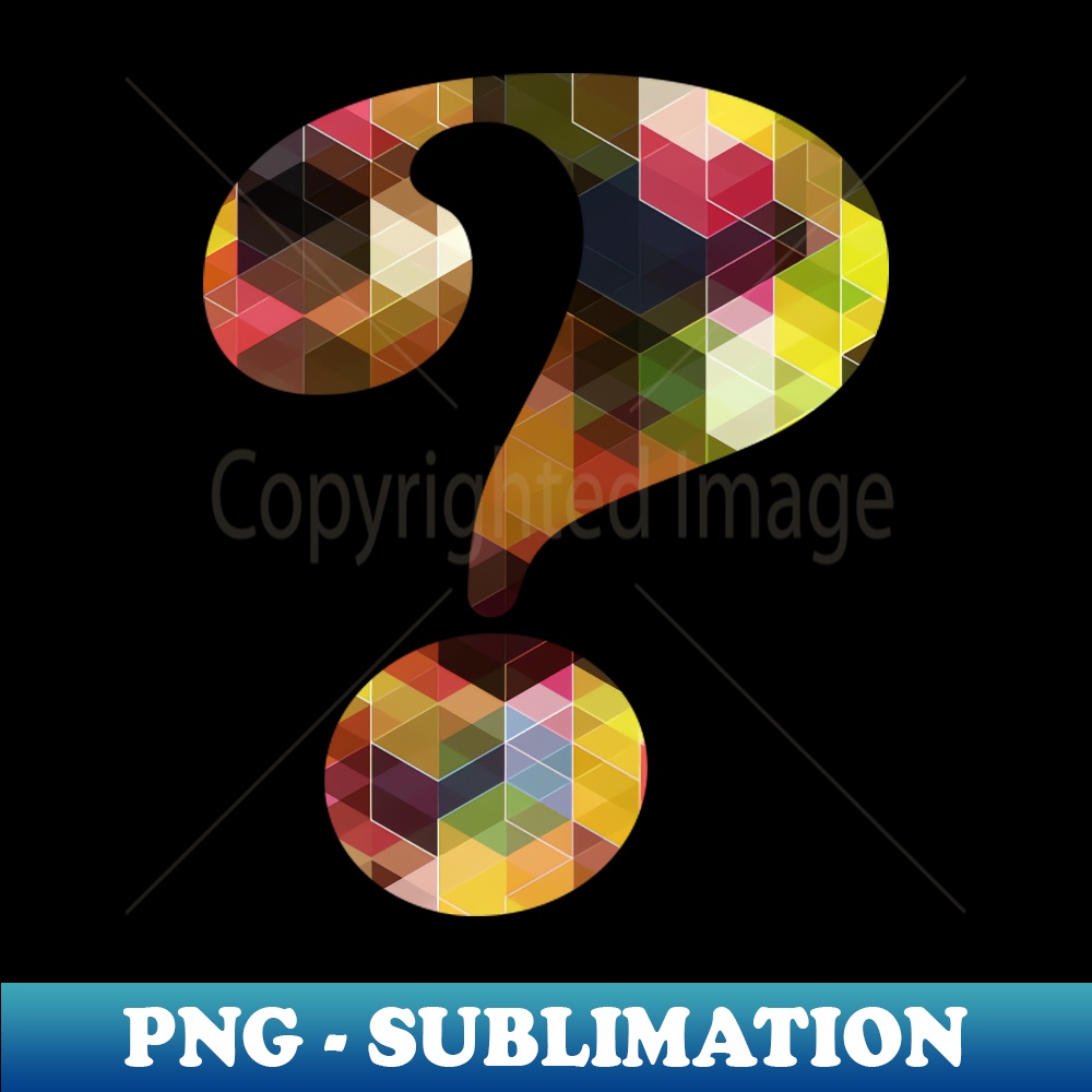 Question Mark - Symbol - Aesthetic Sublimation Digital File | Inspire ...