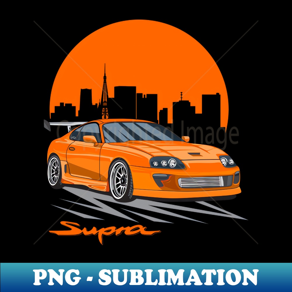 Toyota Supra MK4 Ver2 - PNG Transparent Sublimation Design - | Inspire ...