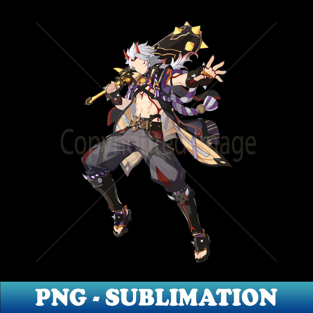 Genshin Impact Arataki Itto - High-Quality PNG Sublimation D | Inspire ...