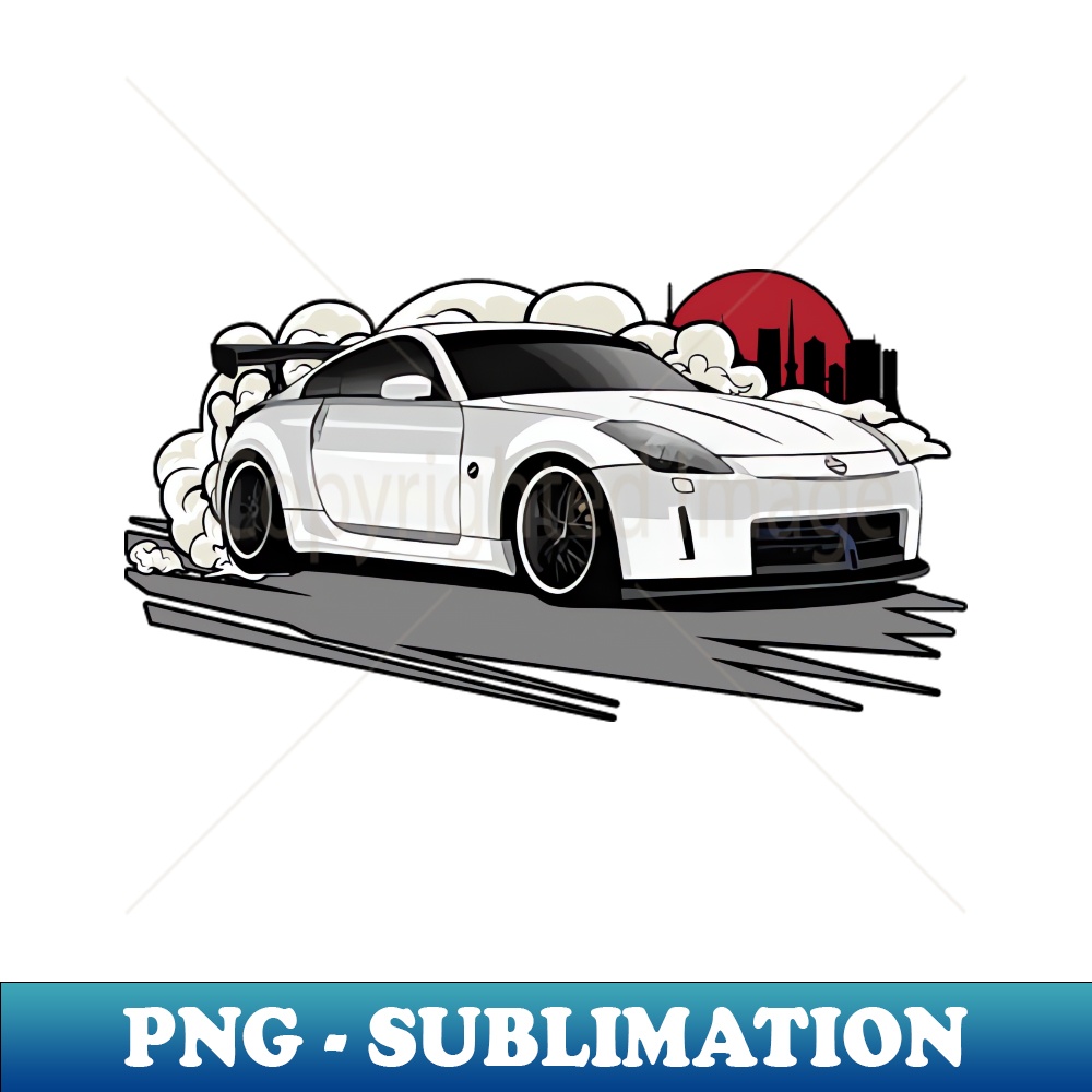 Nissan 350Z JDM Car - PNG Transparent Sublimation Design - B | Inspire ...