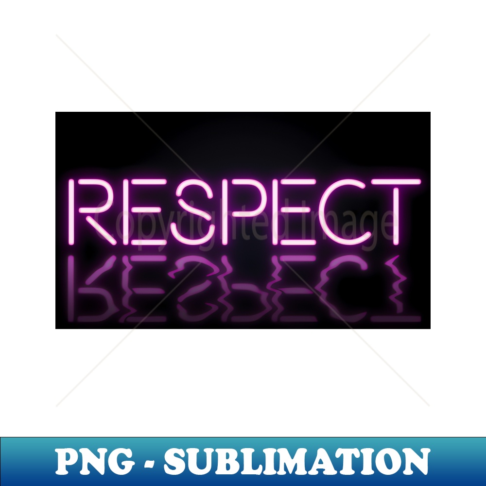 respect title in purple neon with reflection text - Premium | Inspire ...