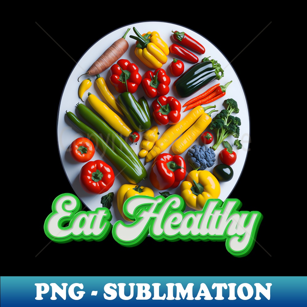 healthy food lovers and vegans - Instant PNG Sublimation Dow | Inspire ...