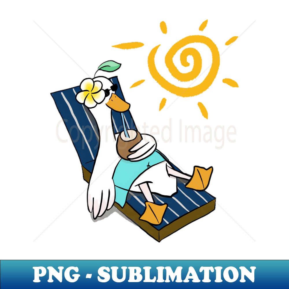 Tanning Doo Doo duck - PNG Transparent Digital Download File - Inspire ...