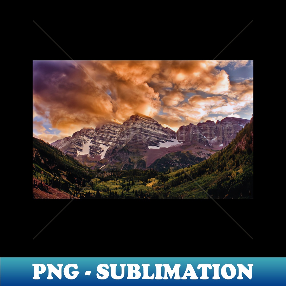 Maroon Bells Sunset - Unique Sublimation PNG Download - Revo | Inspire ...