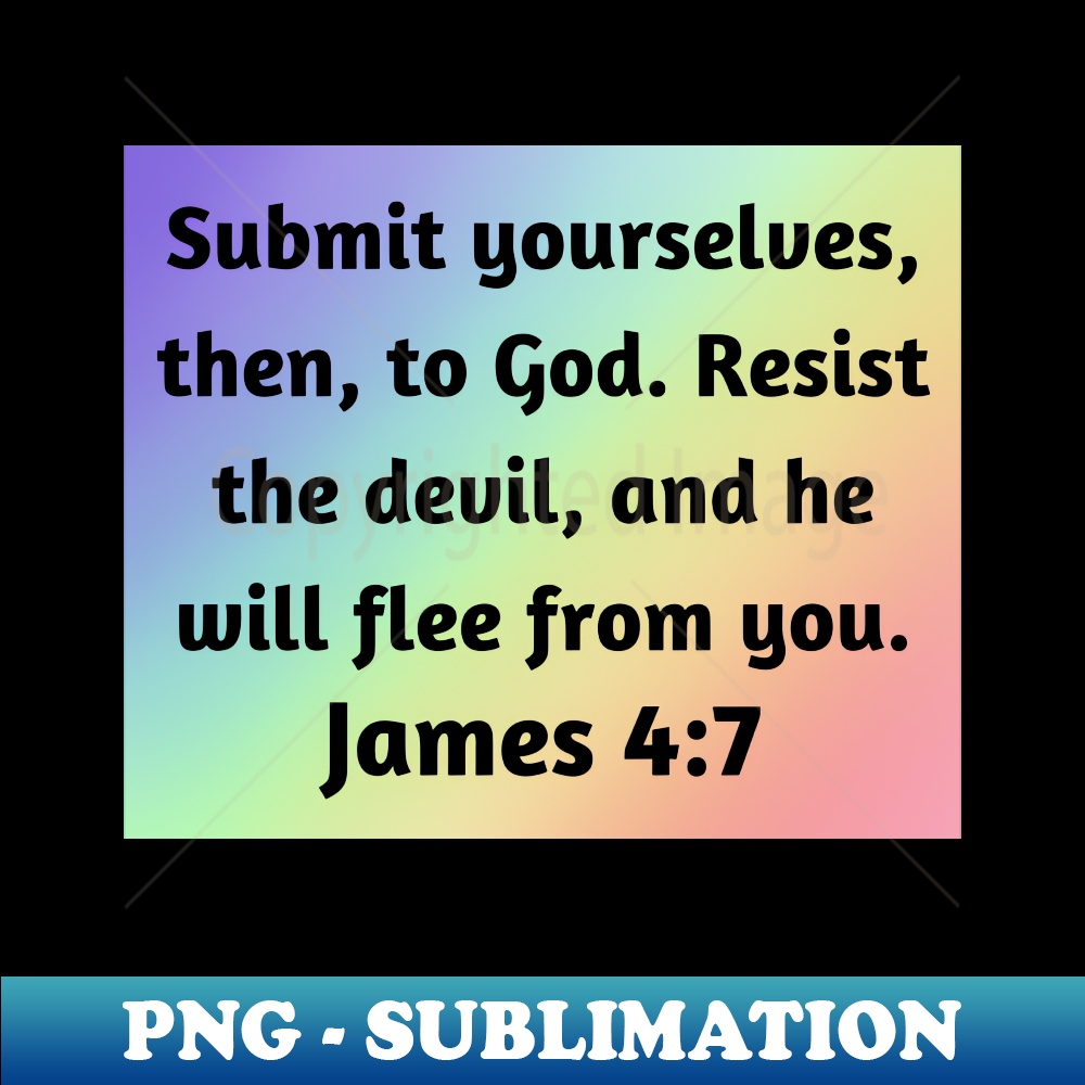 Bible Verse James 47 - Decorative Sublimation PNG File - Cre - Inspire ...