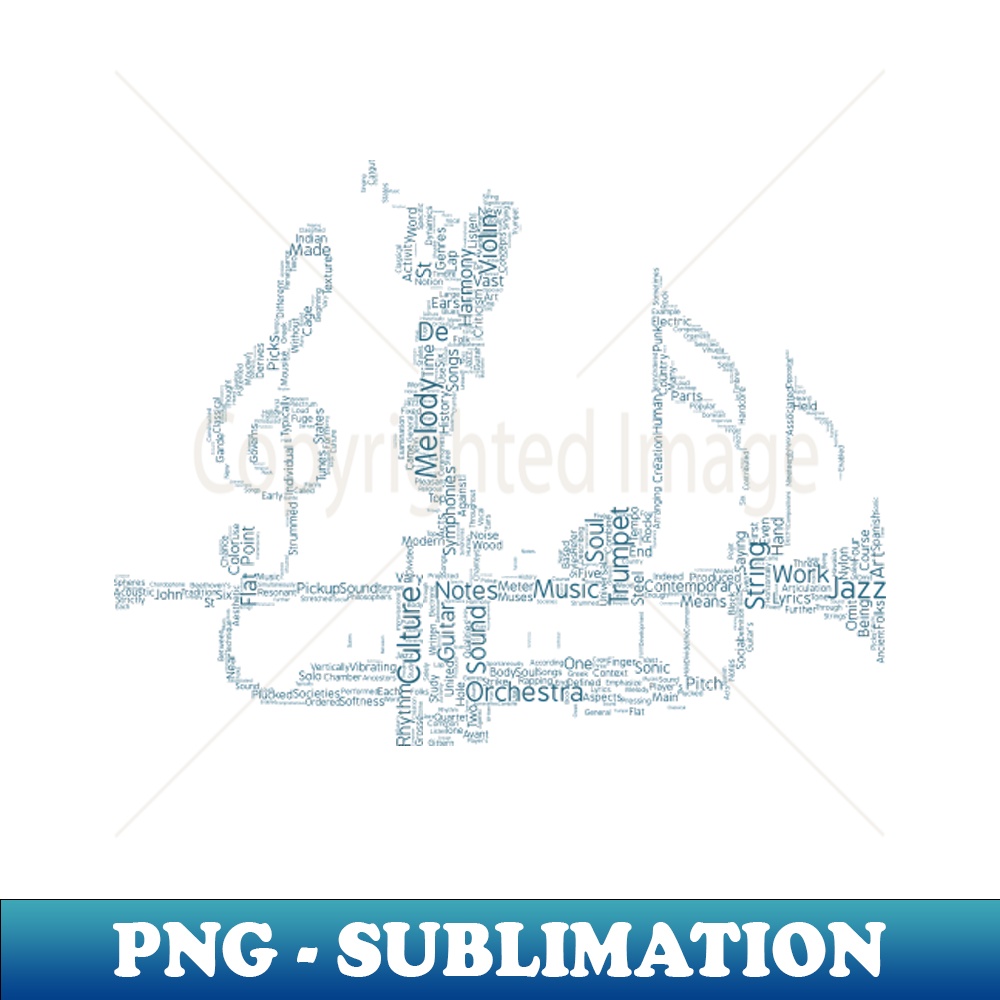 Trumpet Jazz Silhouette Shape Text Word Cloud - PNG Transpar | Inspire ...