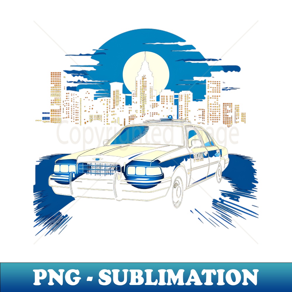 police car an era 90s - High-Resolution PNG Sublimation File | Inspire ...