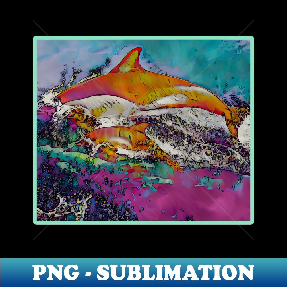 Dolphin2 - PNG Transparent Digital Download File for Sublima | Inspire Uplift