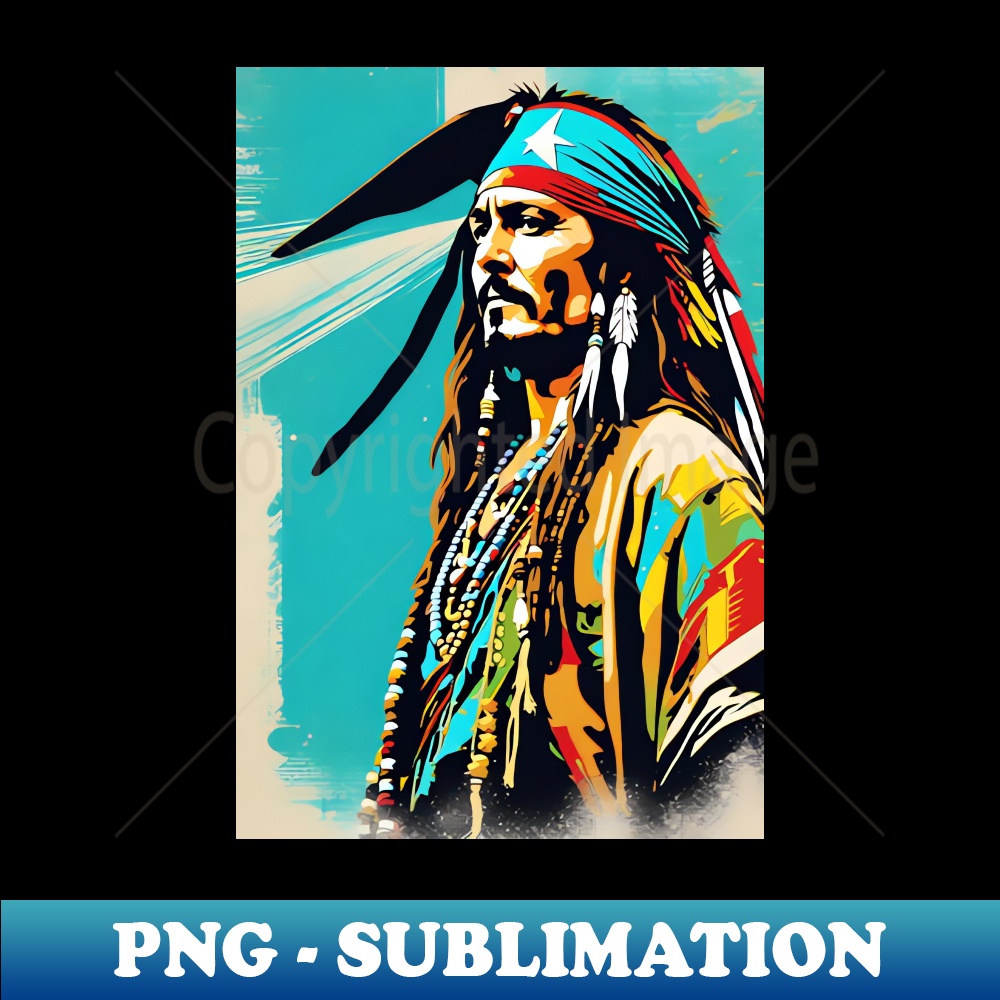 Johnny Depp Native American Tee - Professional Sublimation D | Inspire ...