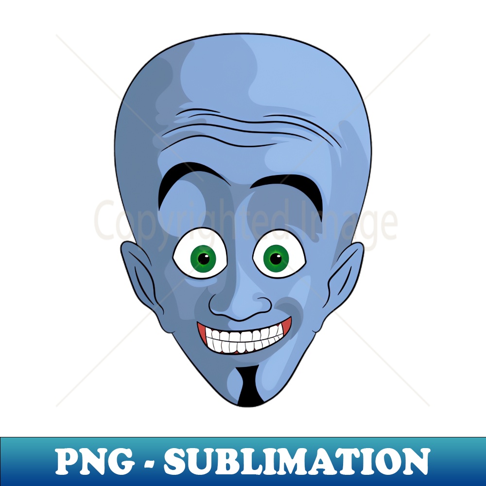 Megamind - Funny Face - Decorative Sublimation PNG File - Un | Inspire ...
