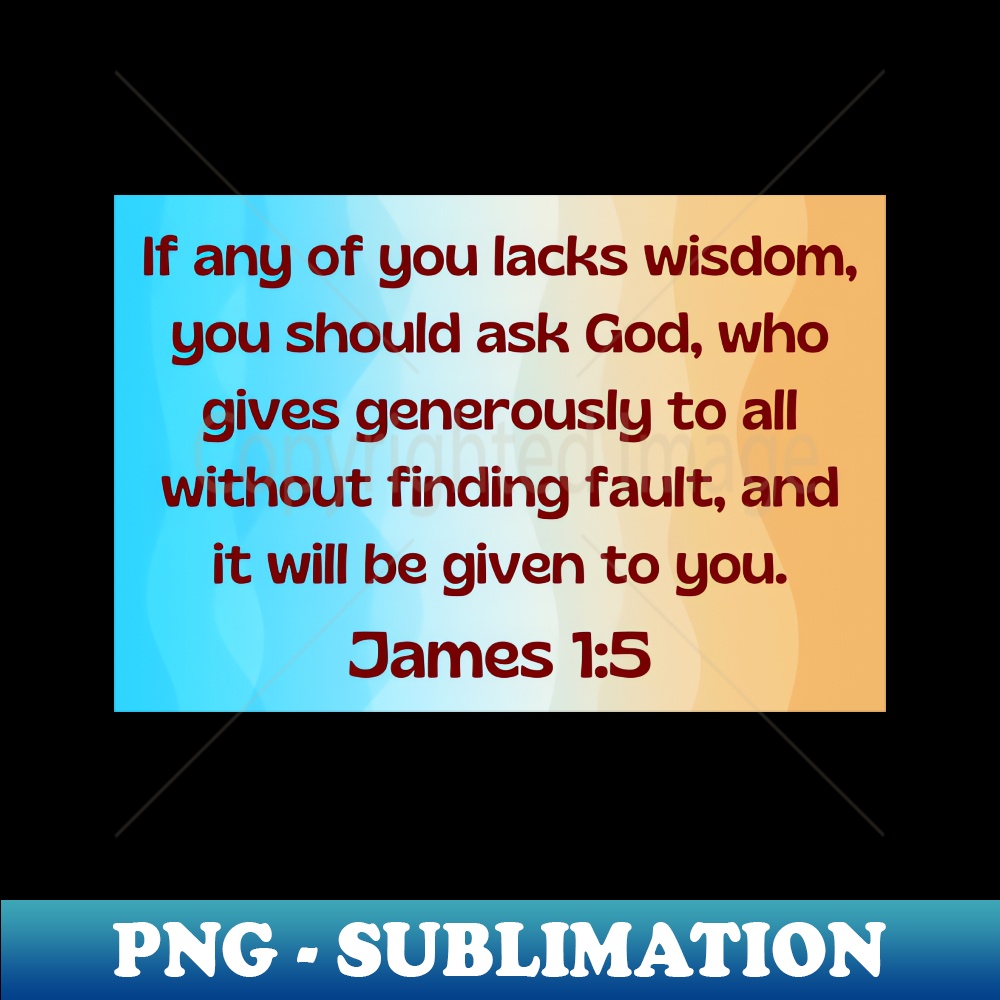 Bible Verse James 15 - Aesthetic Sublimation Digital File - | Inspire ...