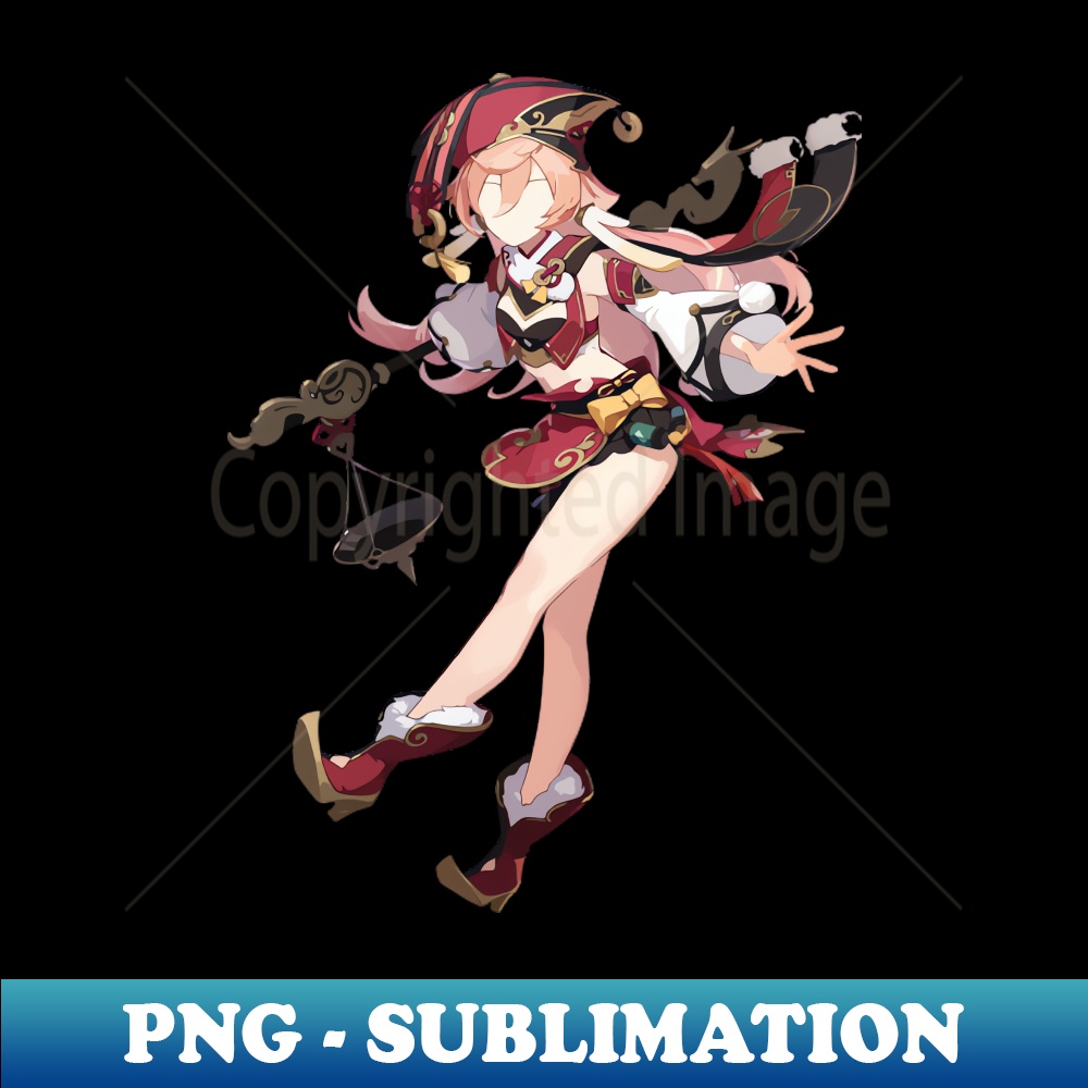 Genshin Impact Yanfei - Retro PNG Sublimation Digital Downlo - Inspire ...
