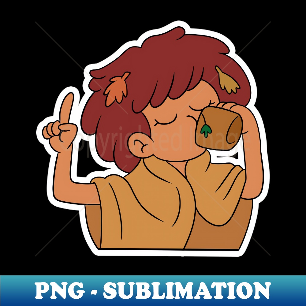 Anne Amphibia drinking tea - Signature Sublimation PNG File | Inspire ...