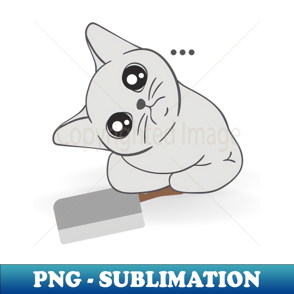 huh cute cat confused grey cat - High-Resolution PNG Sublima | Inspire ...