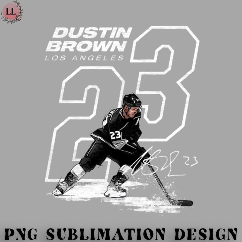 Hockey PNG Dustin Brown Los Angles Outline | Inspire Uplift