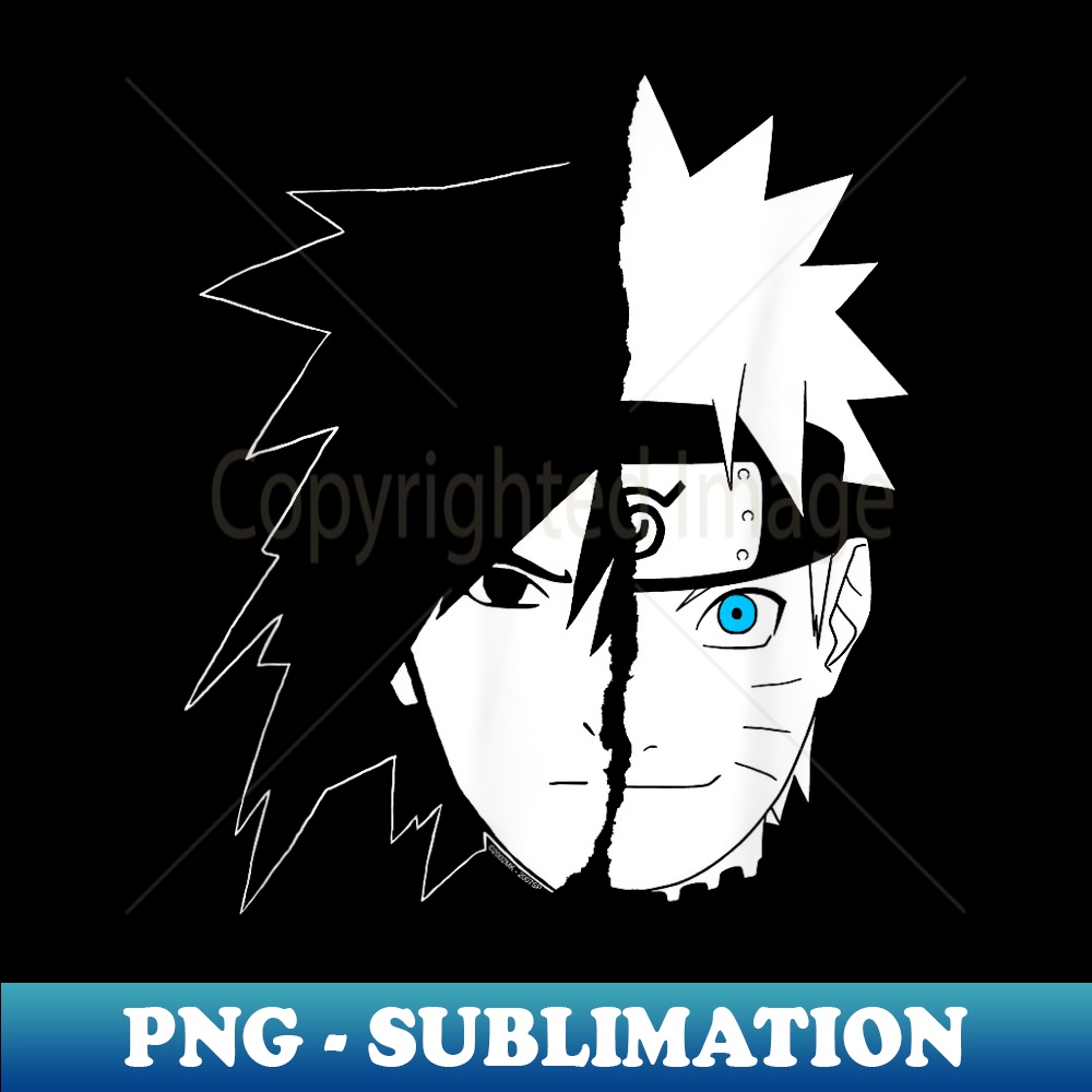 Naruto Shippuden Naruto Sasuke Split Face - High-Resolution | Inspire ...