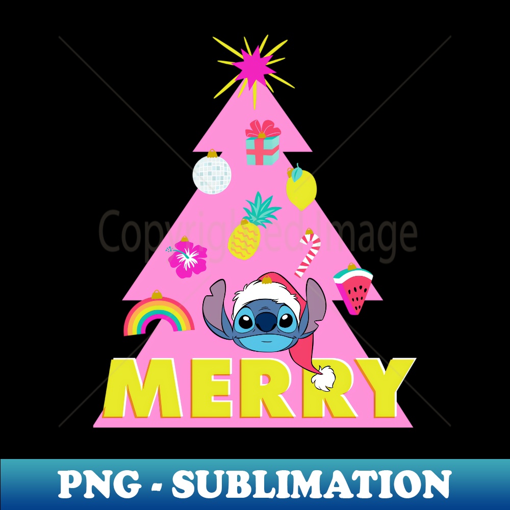 Disney Lilo & Stitch Christmas Merry And Bright Stitch Tree - Inspire ...
