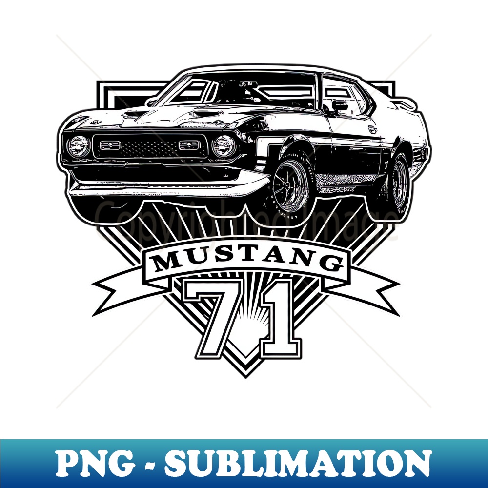 71 Mustang - PNG Transparent Sublimation Design - Stunning S | Inspire ...
