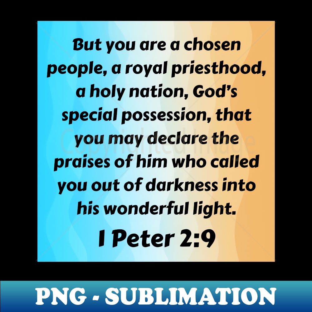 Bible Verse 1 Peter 29 - High-Quality PNG Sublimation Downlo | Inspire Uplift