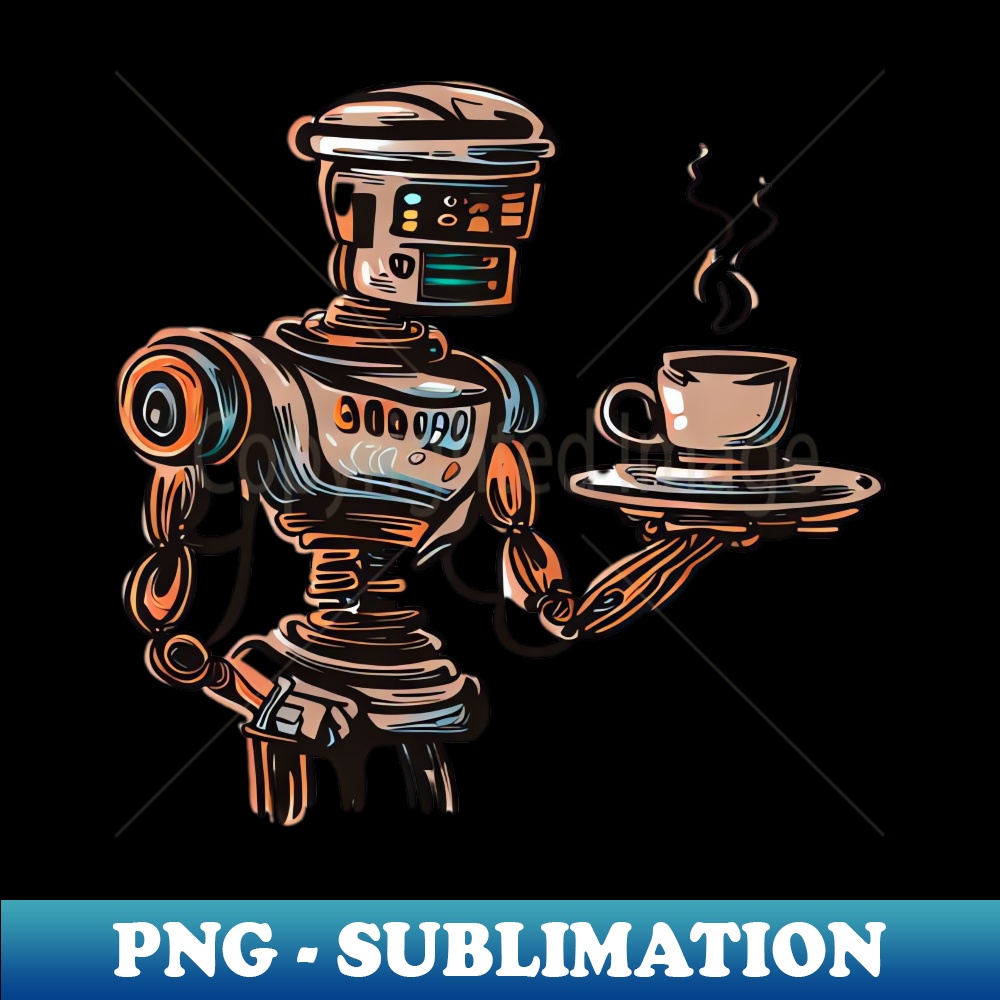 Coffee Bot - Creative Sublimation PNG Download - Enhance You - Inspire ...