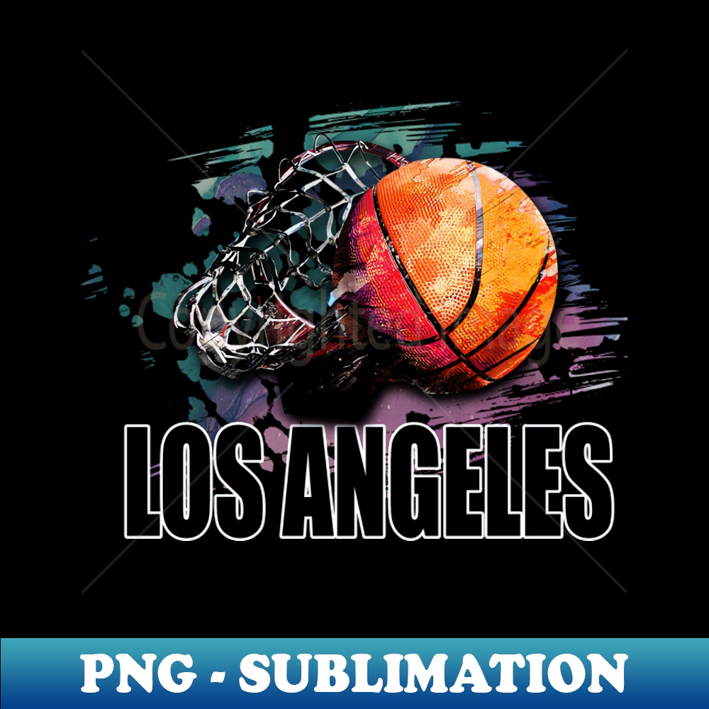 Retro Pattern Los Angeles Basketball Classic Style - Sublima | Inspire ...