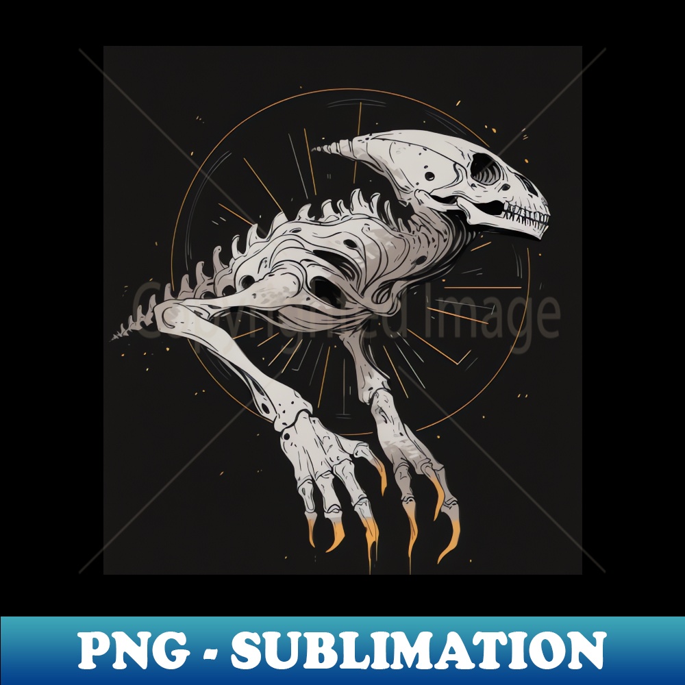 Sketch of an Alien Skeleton - Elegant Sublimation PNG Downlo | Inspire ...