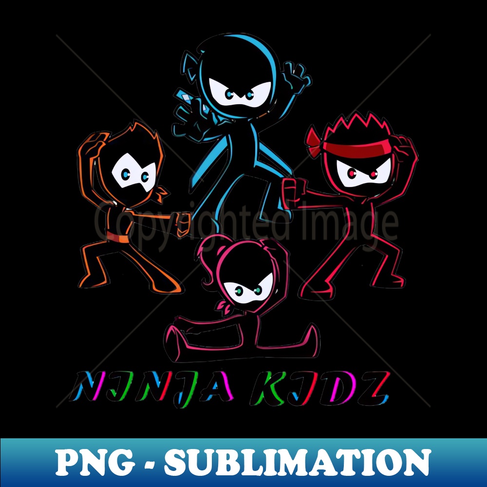 Ninja Kidz Collection - PNG Transparent Sublimation Design - | Inspire ...