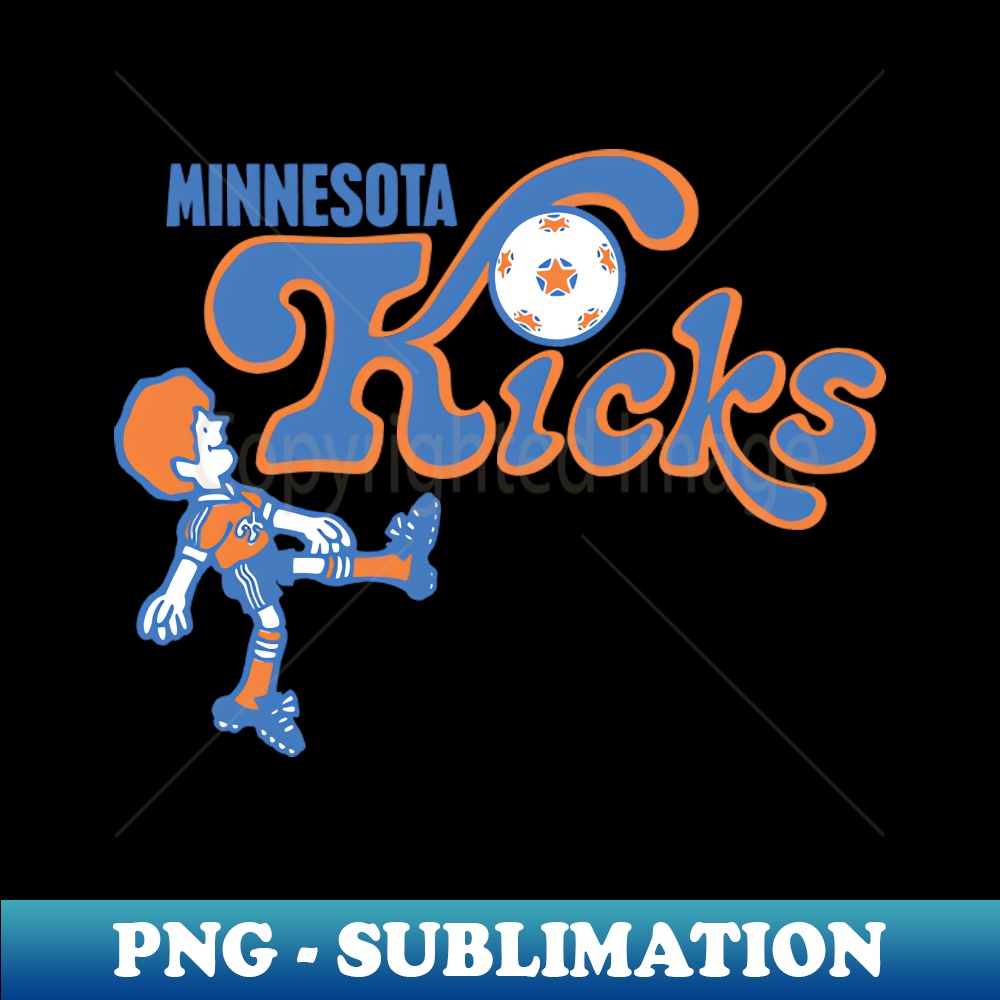 Vintage 1976 Minnesota Kicks Logo - PNG Sublimation Digital | Inspire ...
