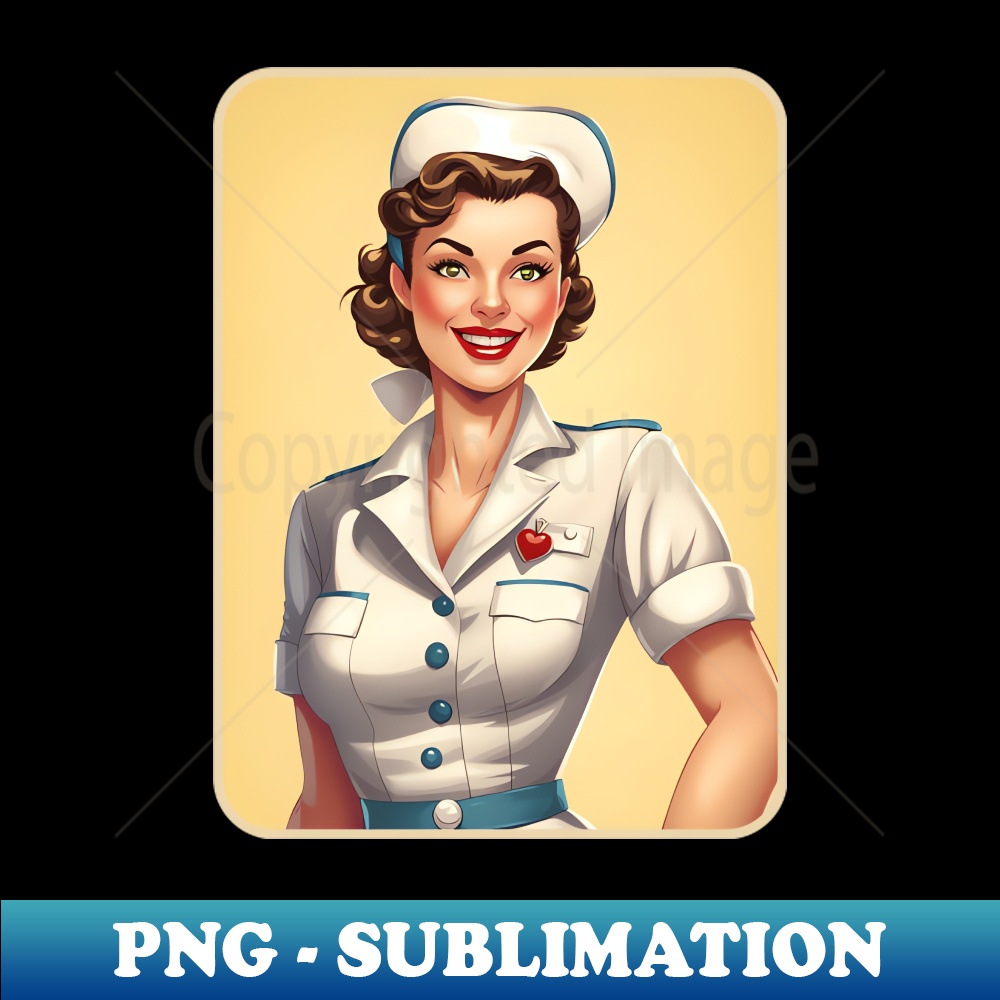 WW2 Nurse Pinup Girl - Vintage Tribute for Army Men Women - | Inspire ...