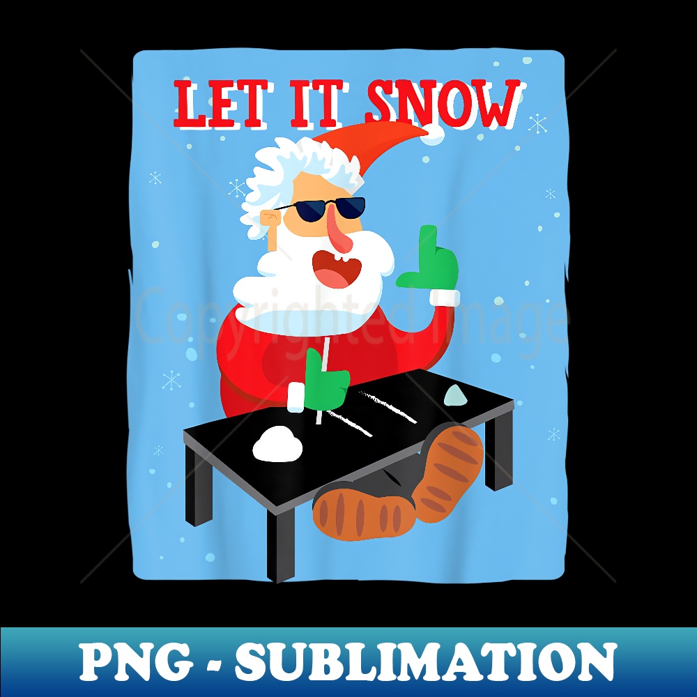 Cocaine Snorting Santa er Let It Snow - PNG Transparent Digi | Inspire ...