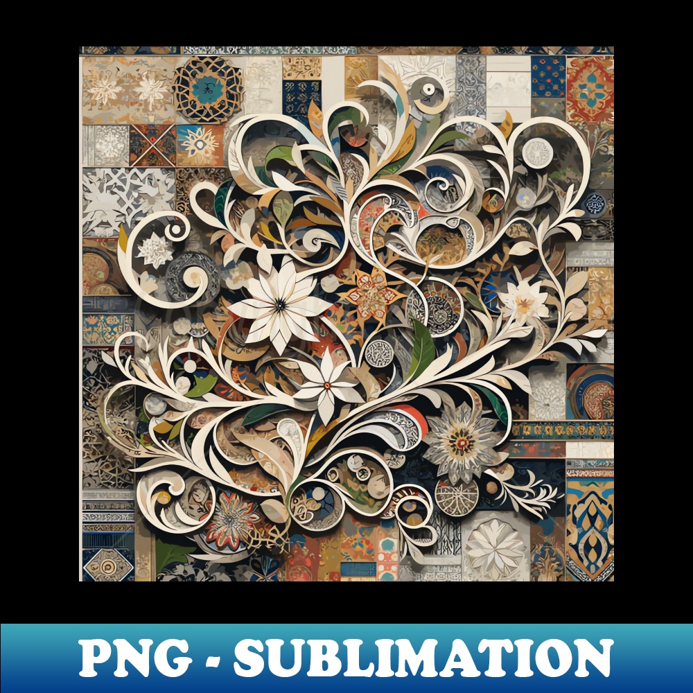 Collage Islamic Art Arabesques and Floral Motifs - High-Reso | Inspire ...