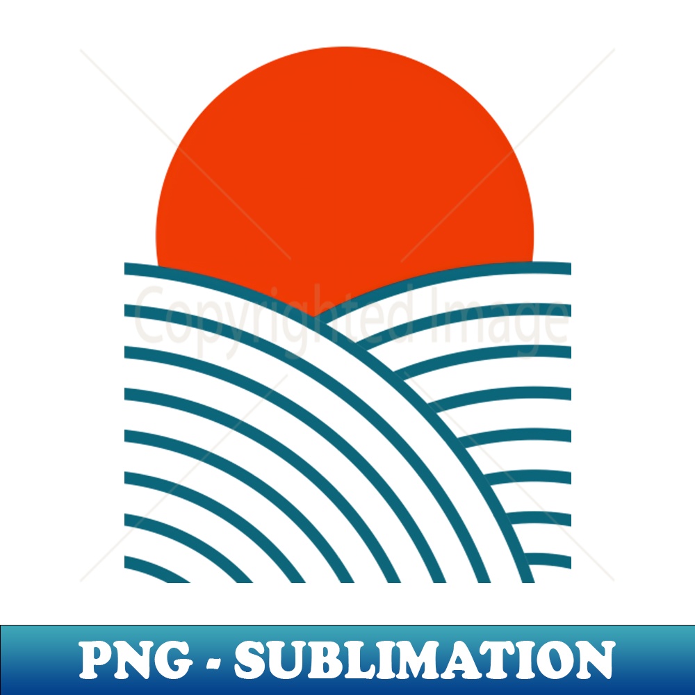 Minimalist sunset - Signature Sublimation PNG File - Boost Y | Inspire Uplift