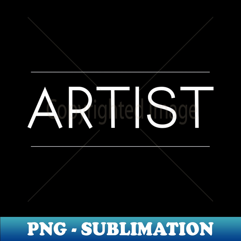 Artist Minimalist Design - Unique Sublimation PNG Download - - Inspire ...