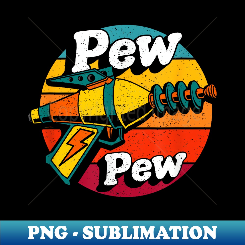 Laser Gun Toy Retro Pew Pew - Exclusive Sublimation Digital | Inspire ...