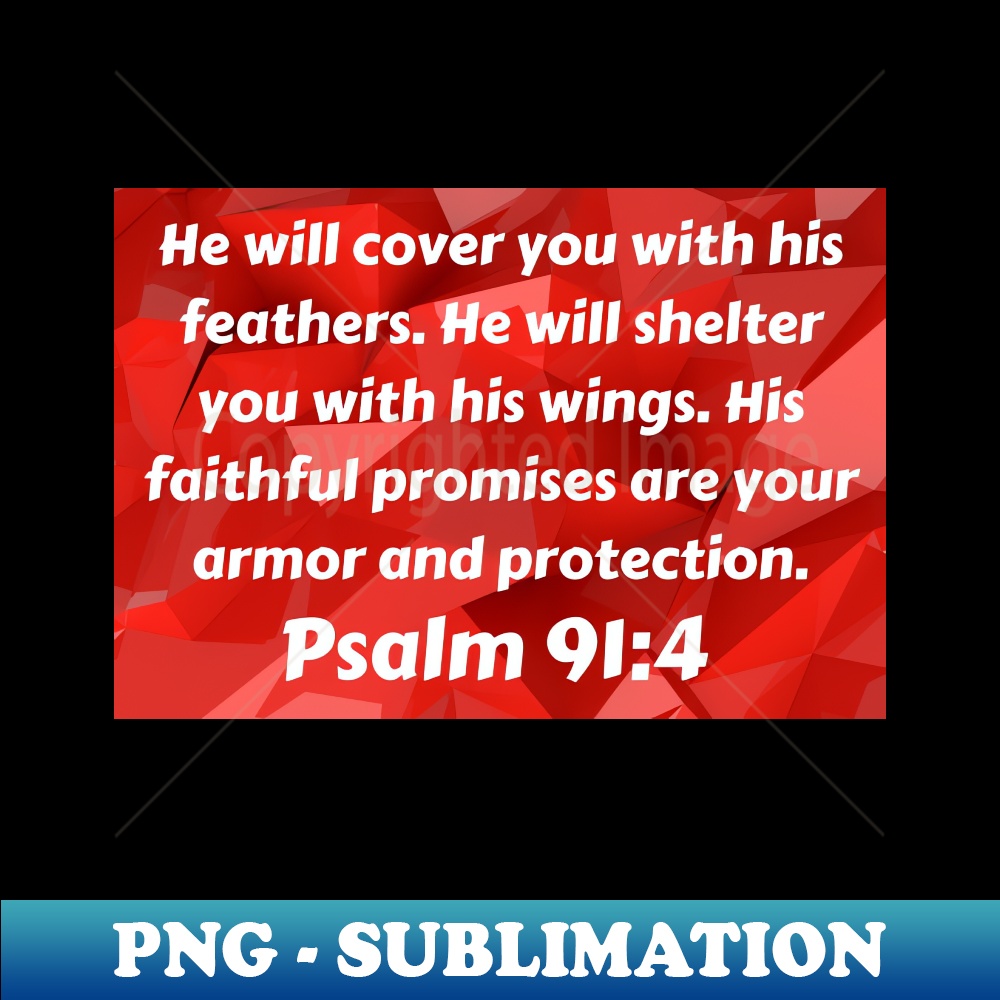 Bible Verse Psalm 914 - Sublimation-Ready PNG File - Bring Y - Inspire ...