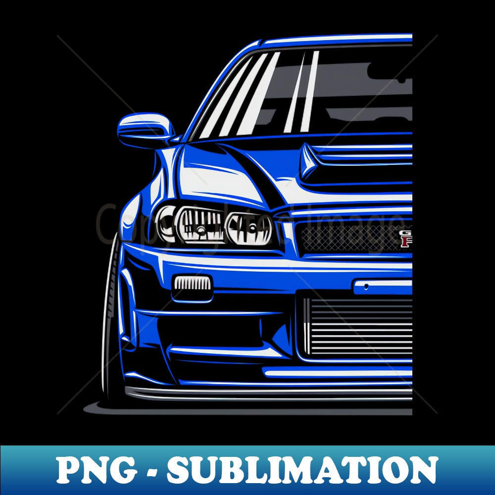 Skyline R34 GTR - PNG Sublimation Digital Download - Perfect | Inspire ...