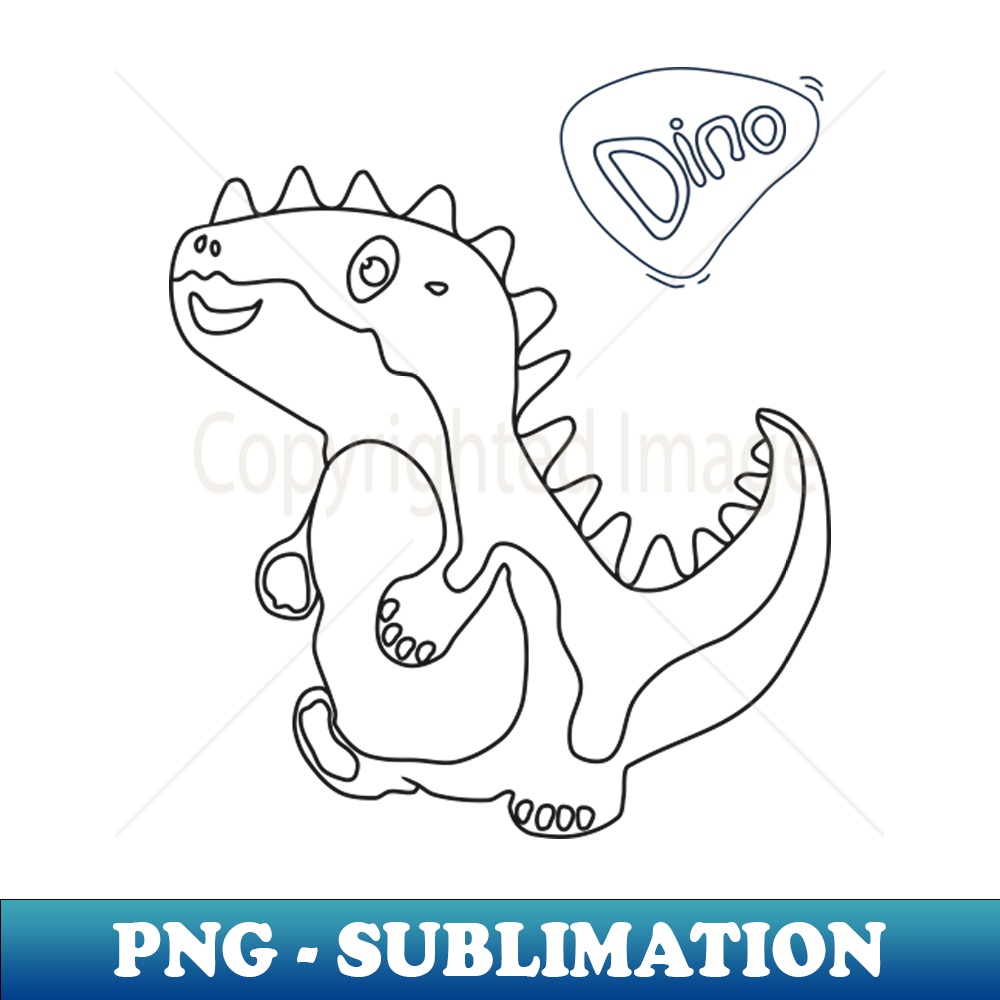 line art illustration of a dinosaur - Artistic Sublimation D | Inspire ...