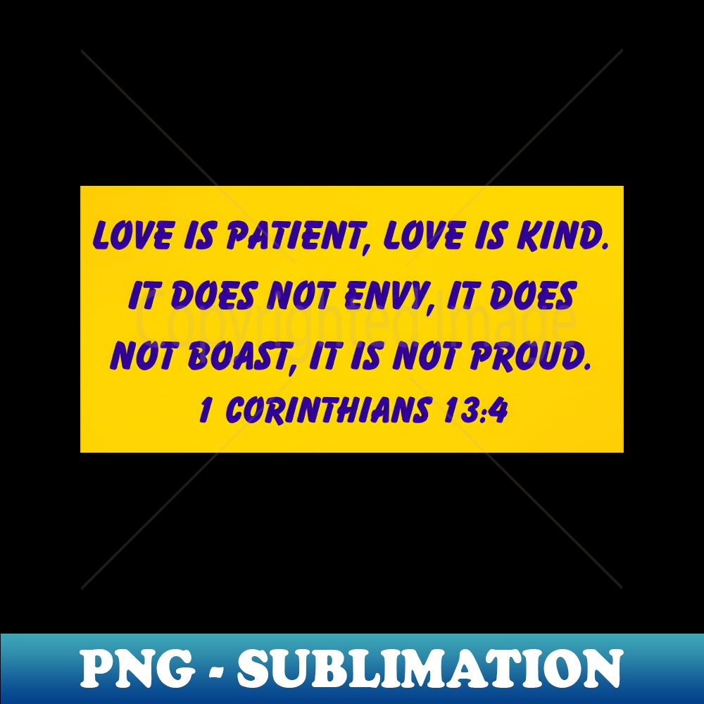 Bible Verse 1 Corinthians 134 - Aesthetic Sublimation Digita - Inspire ...