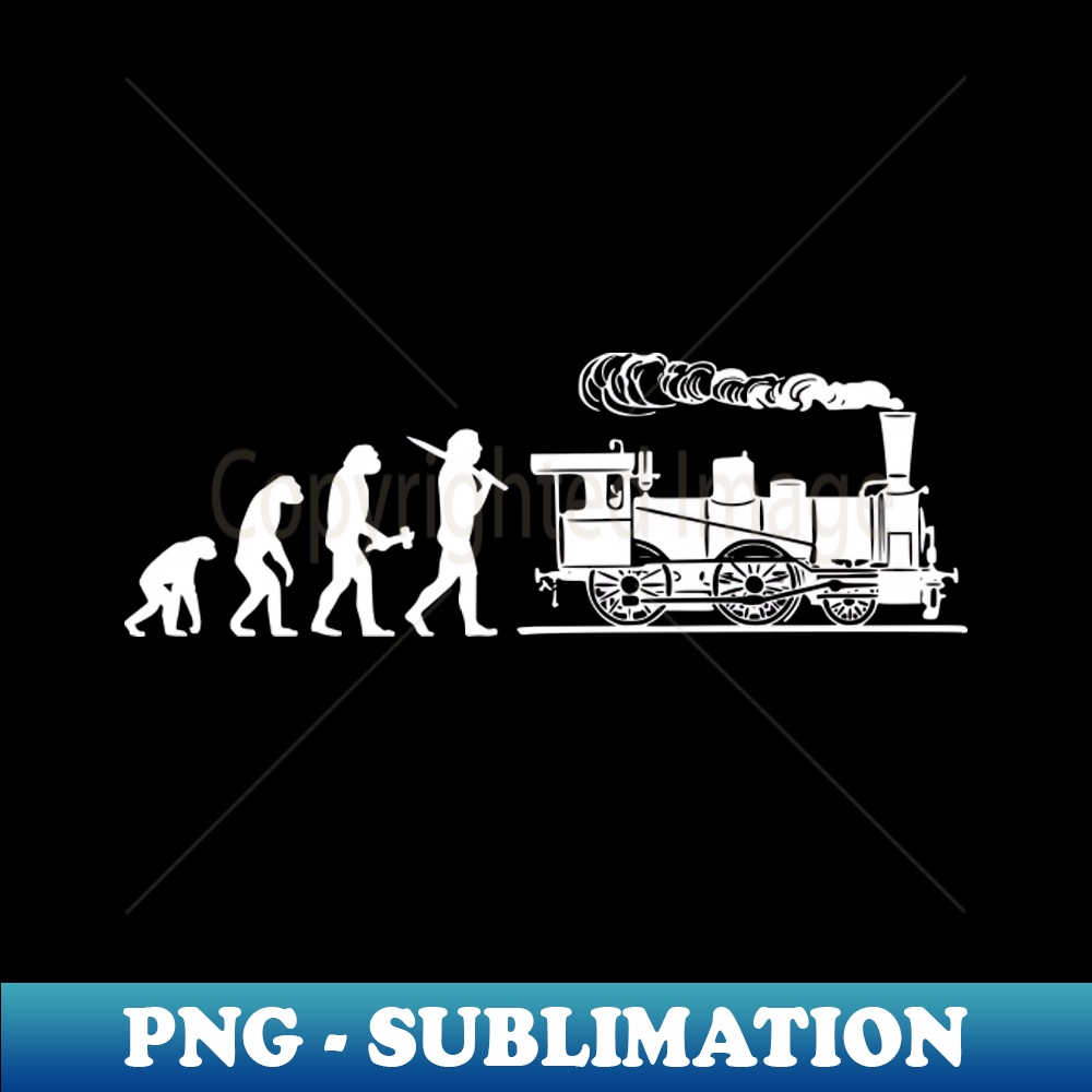 Locomotive Train Evolution Darwin Gift Present - Signature S - Inspire ...